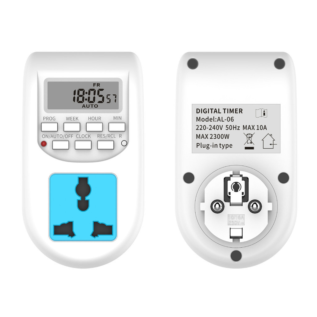Energy Saving Timer Plug Programmable Electronic Plug Timer Socket