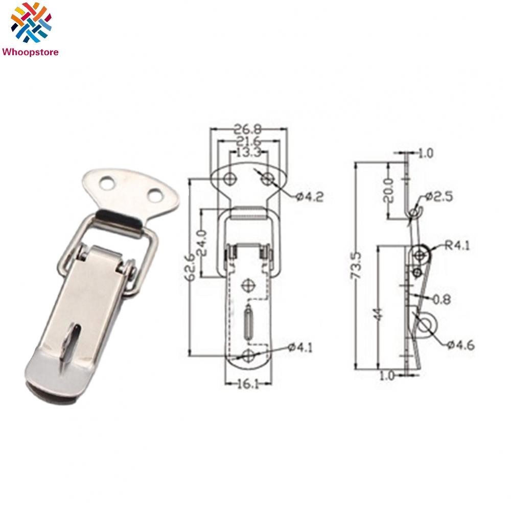 Clamp 4PCS 4x Heavy Duty Loaded Enclosures Spring Stainless Steel ...