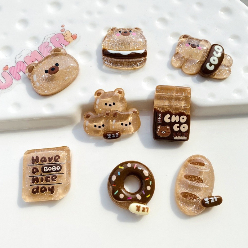 Crystal Bear Shoe Buckle Decoration jibbitz crocs charm crocs button ...