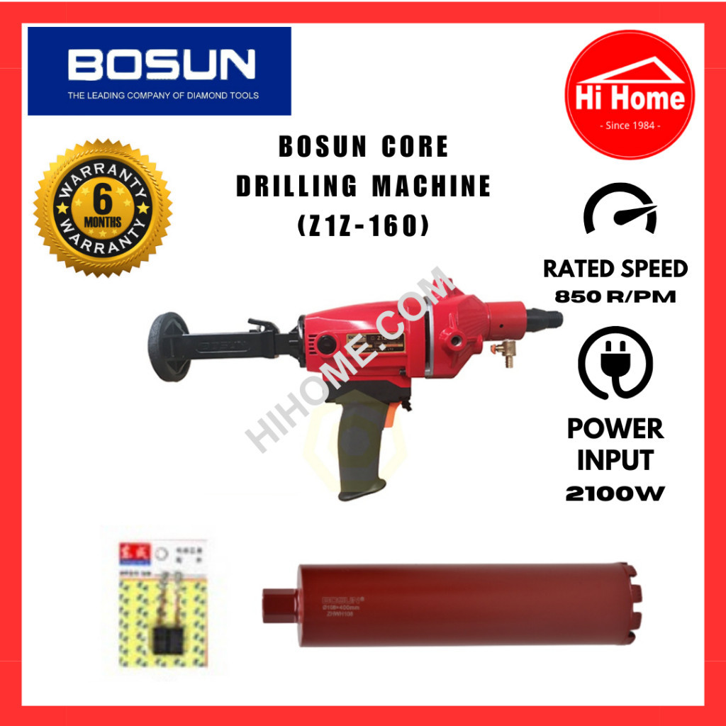 BOSUN 2100W 160MM Diamond Drilling Machine Diamond Core Drilling ...