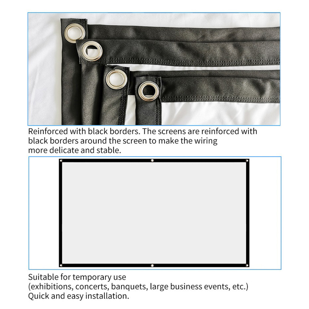 High Quality Projector Screen Multimedia Home Cinema Theater Screen 60 ...