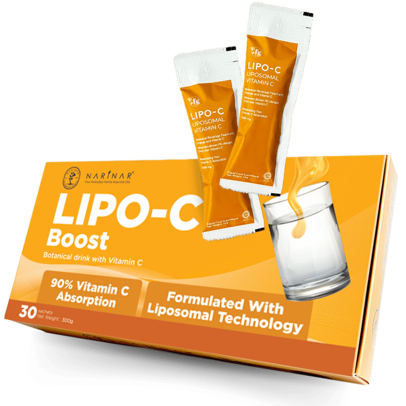 Narinar Lipo C Boost Botanical Vitamin C Liposomal Technology (30 Sachets) | Shopee Malaysia