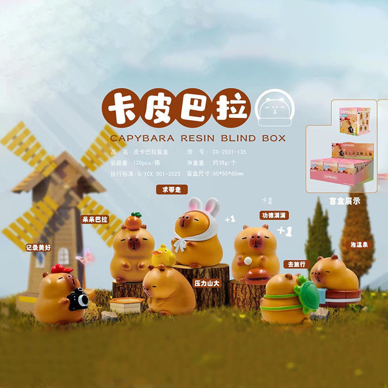 Capybara capybara Doll capybara Mystery Box Ornaments Buddhist capybara ...