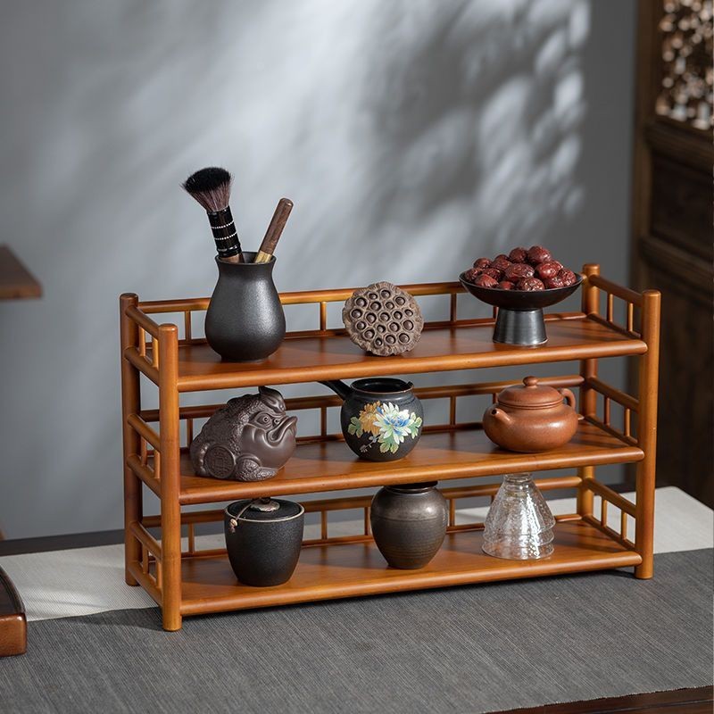 Tea Cup Rack Tea Set Tea Set Storage Rack Tea Table Purple Clay Pot ...