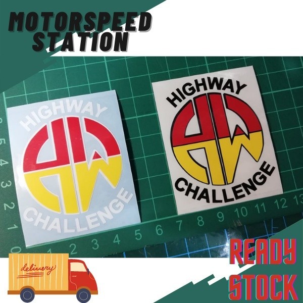 STICKER CUTTING Highway Challenge Stiker Motor | Shopee Malaysia