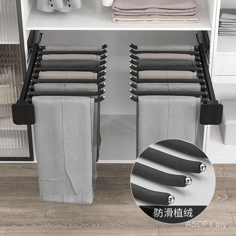 Built-in Pull-Out Trouser RackWardrobe Telescopic Sliding Trouser ...