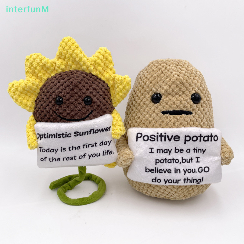 [InterfunM] 20cm Handmade Funny Positive Potato Crochet Potato Cucumber ...