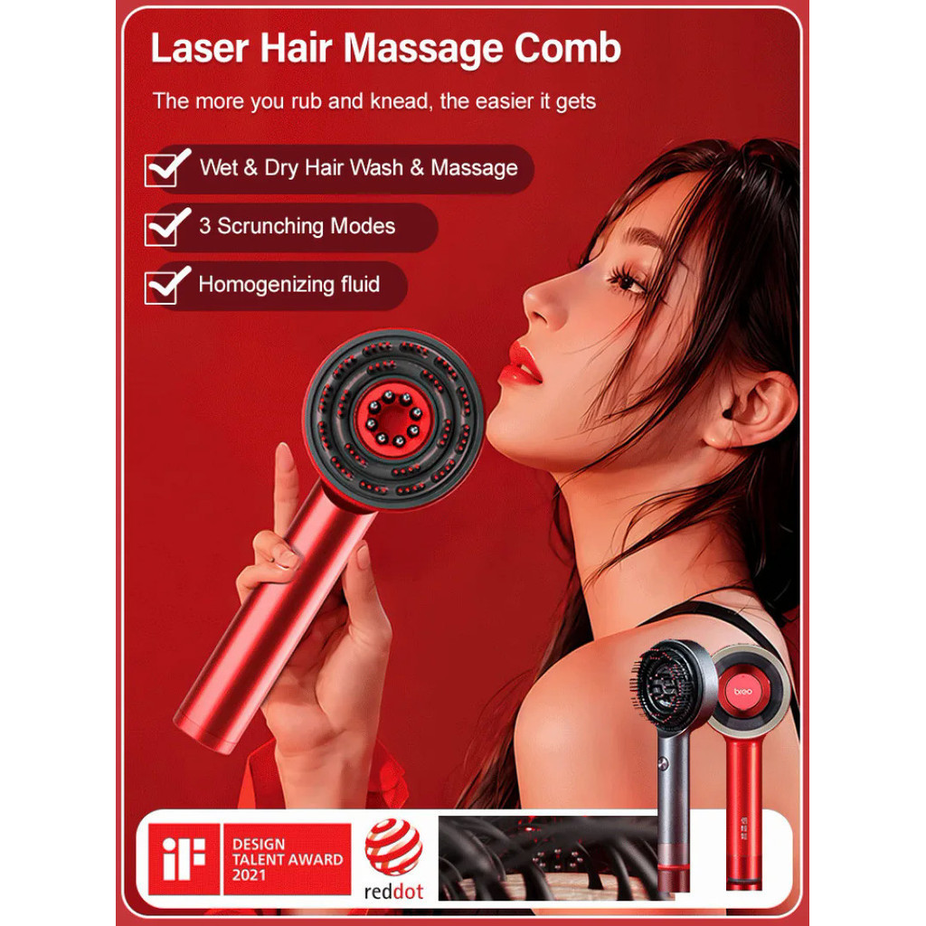 Scalp Massage Comb Introducing Anti Dense Hair Growth Liquid | Shopee Malaysia