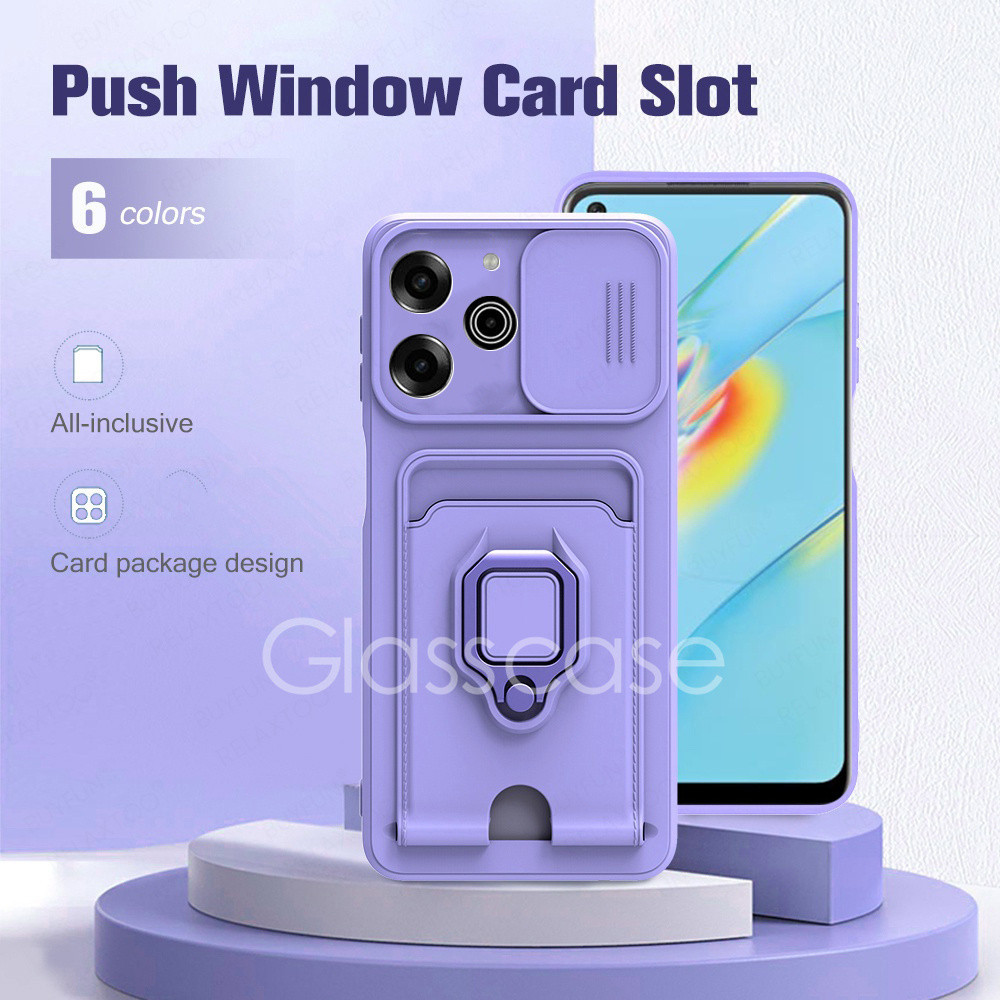 Casing For Tecno Pova 6 pro 6pro Pova6 Pova6pro 5G 2024 Ring Phone Case Shockproof Stand Casing ...