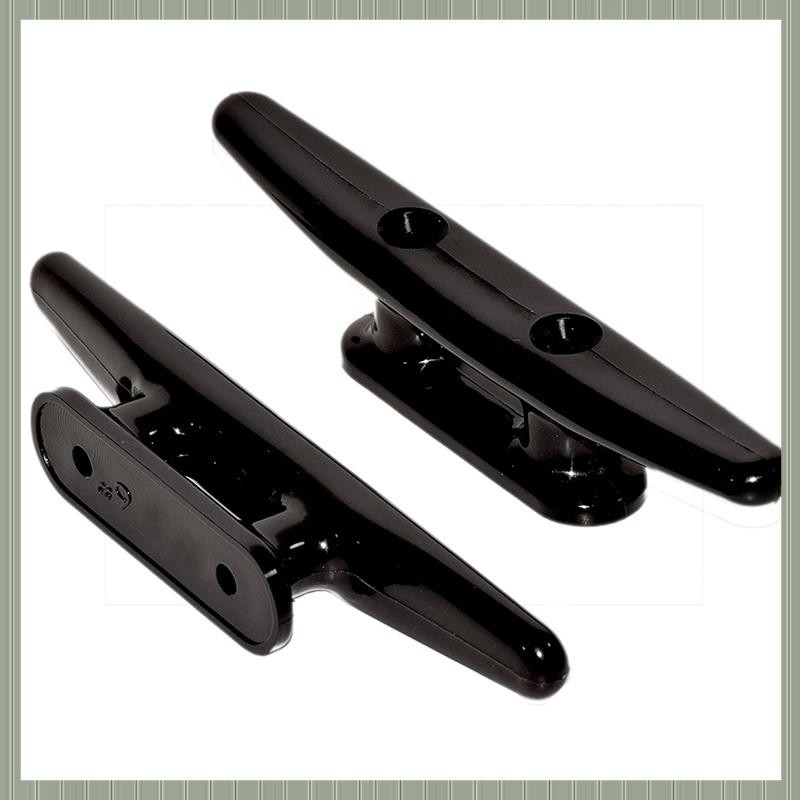 ( S U Z B )Black Nylon Boat Cleat 6 Inch - Rope Cleat, Kayak, Boat Dock ...