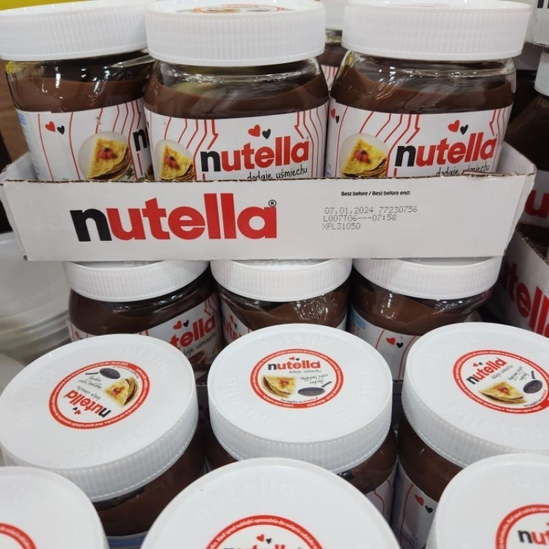 Coklat Nutella Hazelnut 750g & 350g (botol kaca) 💯Original | Shopee ...