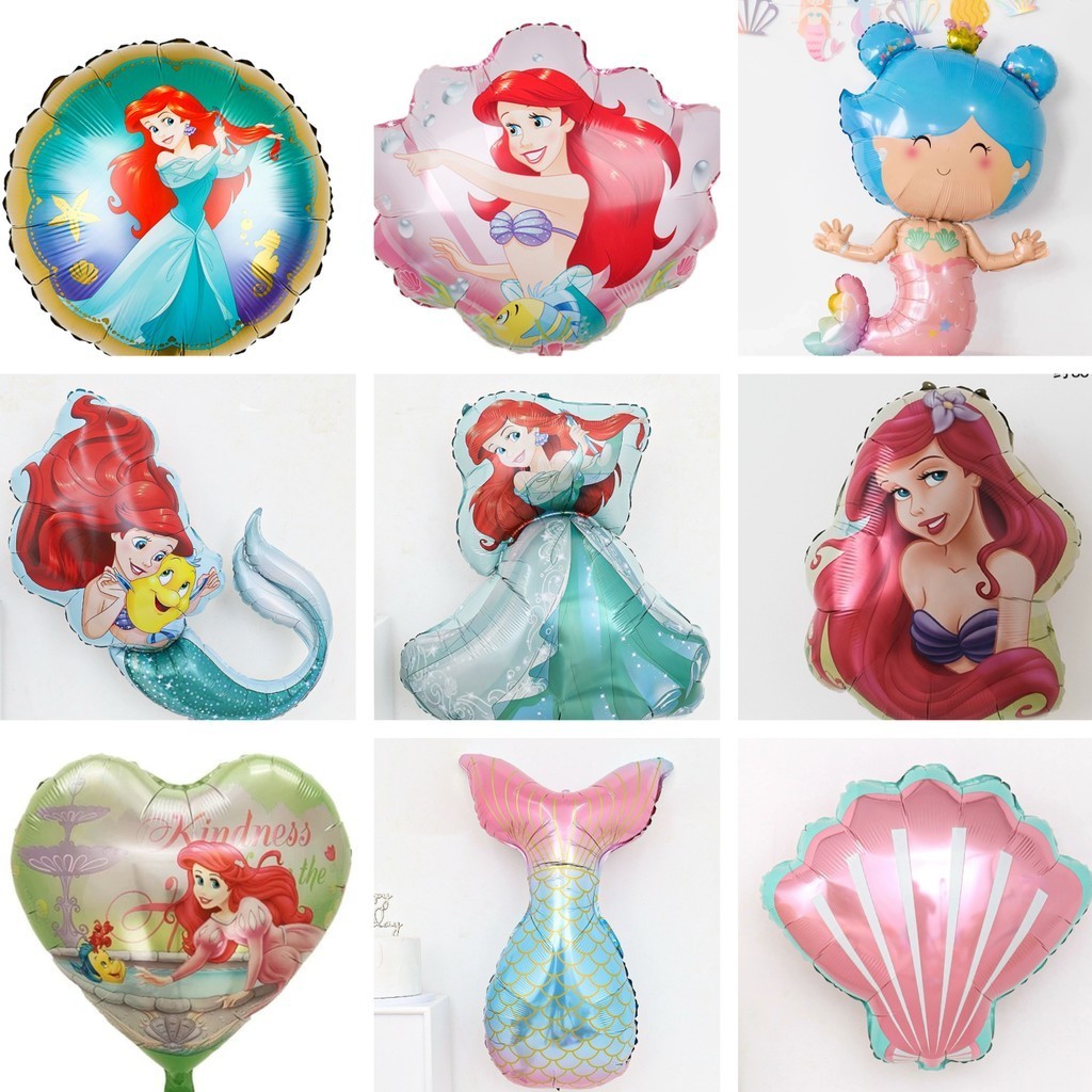[24h Fast Delivery] New Mermaid Balloon Mermaid Birthday Party Mermaid ...