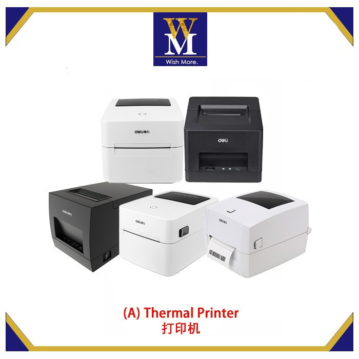 Ready Stock 🔥 Deli Office Equipment Thermal Printer Shipping ...
