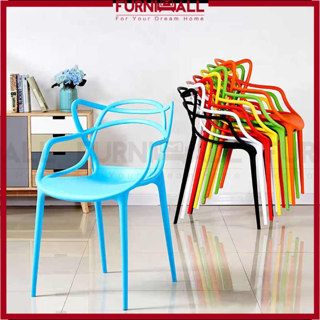 Furnimall High Quality Cat Ear Chair PP Chair study chair cafe chair ...