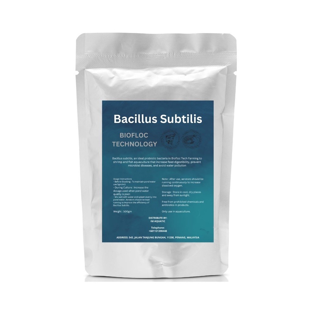 Bacillus Subtilis | Probiotic for Aquaculture Biofloc 500gm | Shopee ...