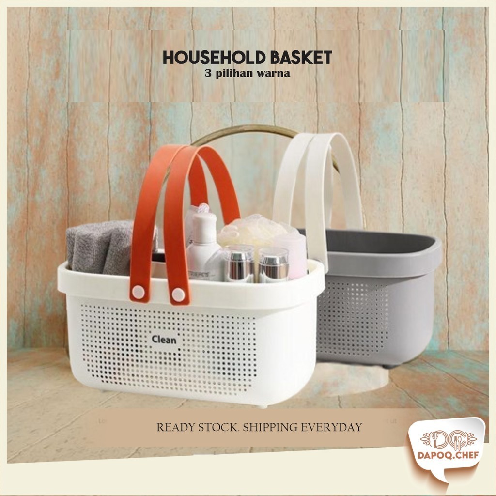 DC Basket Storage With Handle Easy Carry Portable Shower Bathroom ...