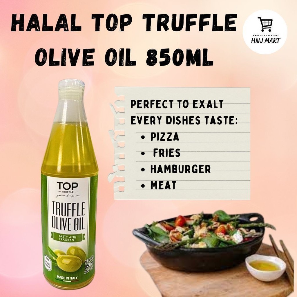HALAL TOP TRUFFLE OLIVE OIL 850ML Truffle Flavored Olive Oil Base ...