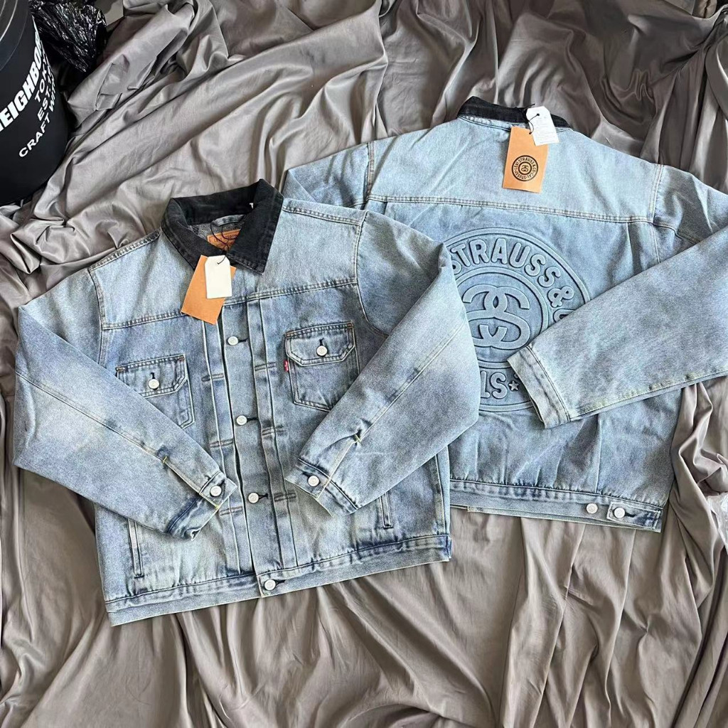 150th Anniversary Embossed Denim Jacket Jacket Denim Jacket Men Women ...