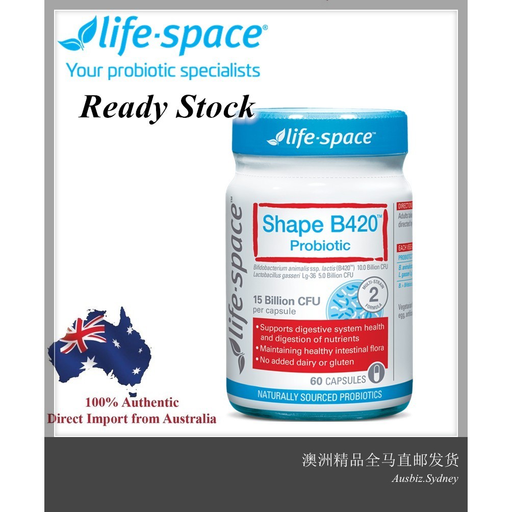 [Ready Stock EXP: 10/2025] Life Space Shape B420 Probiotic 60 capsules ...