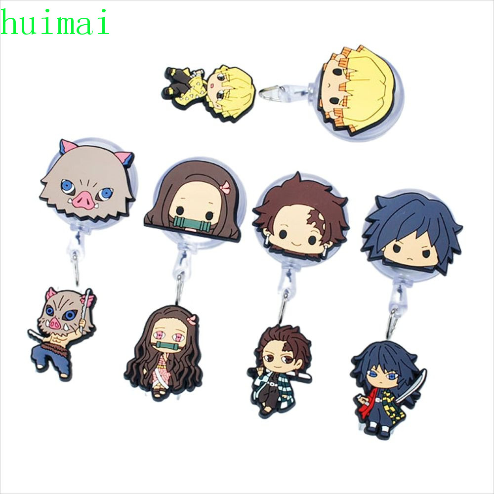 HUIMAI Demon Slayer Badge Reel, Kimetsu No Yaiba Kamado Nezuko ...