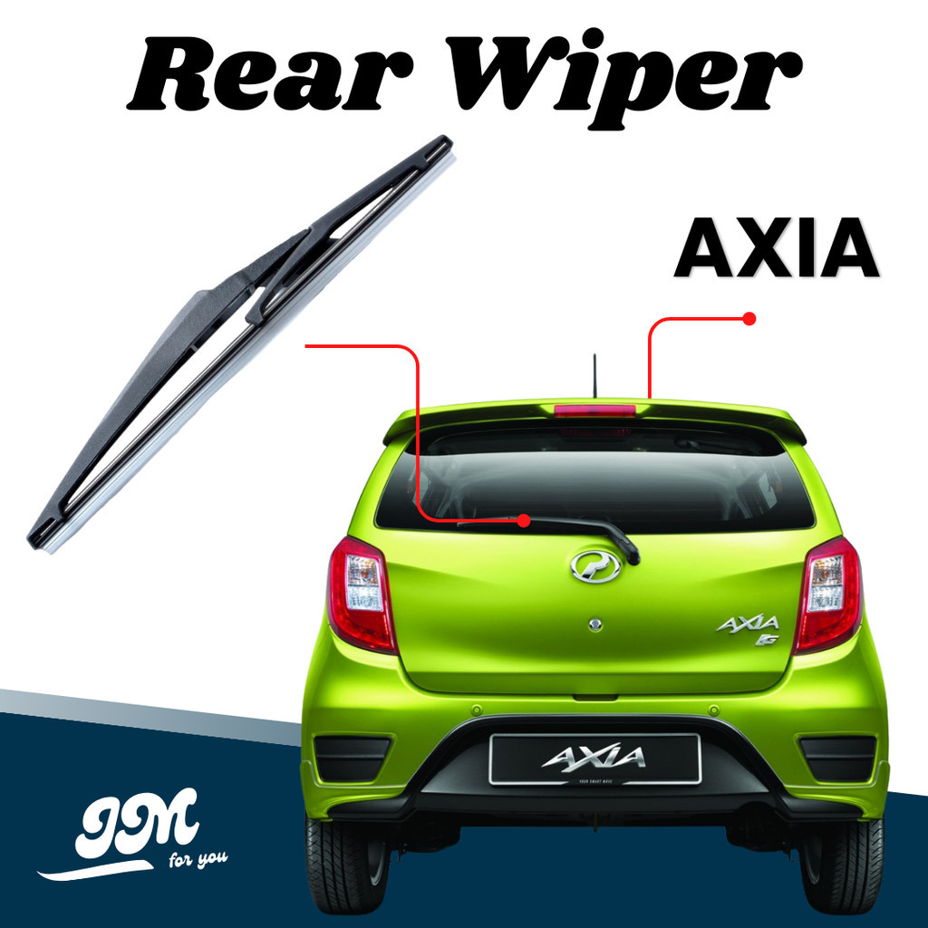PERODUA AXIA OLD REAR WIPER Hanger Car Back Rubber Silicone Wiper ...