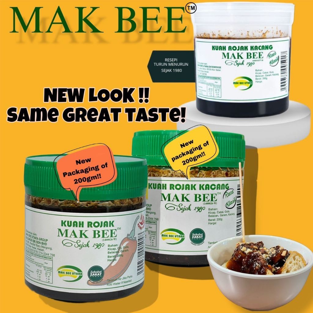 [200G Mak Bee] Kuah Rojak Kacang Mak Bee Original200Gram Sejak 1980 ...