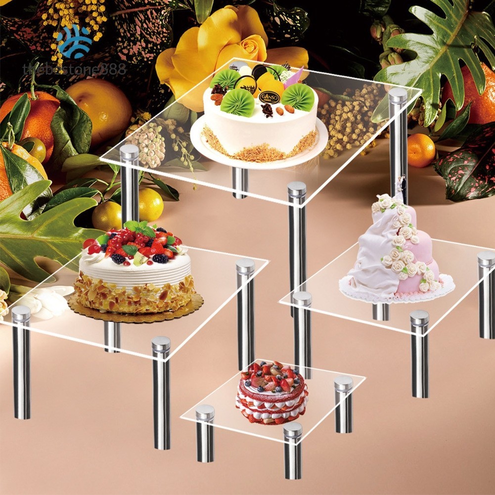 [THEBEST]Acrylic Cake Stand Cupcake Stand Dessert Table Display Set ...