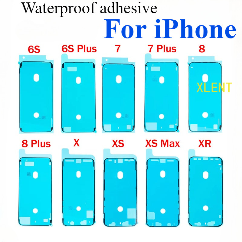 New 1PCS Waterproof Adhesive Sticker For iP 6S 7 8 Plus X Xr Xs Max ...