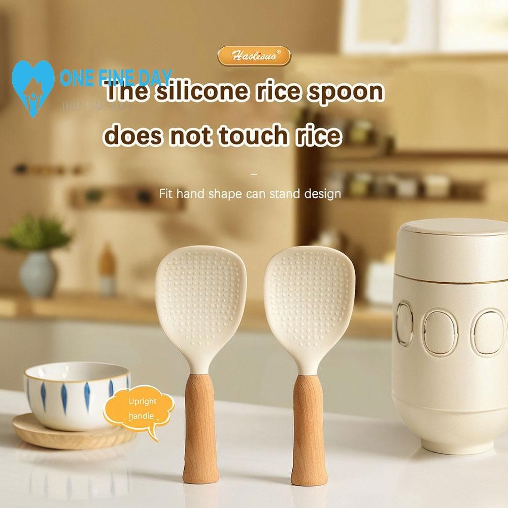 Silicone Rice Spoon Superior Practicality Non-stick Rice Silicone ...