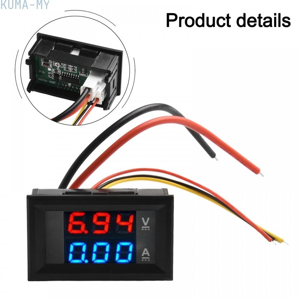 Voltage and Current Display Dual LED Digital DC 100V 10A Voltmeter Ammeter Meter | Shopee Malaysia