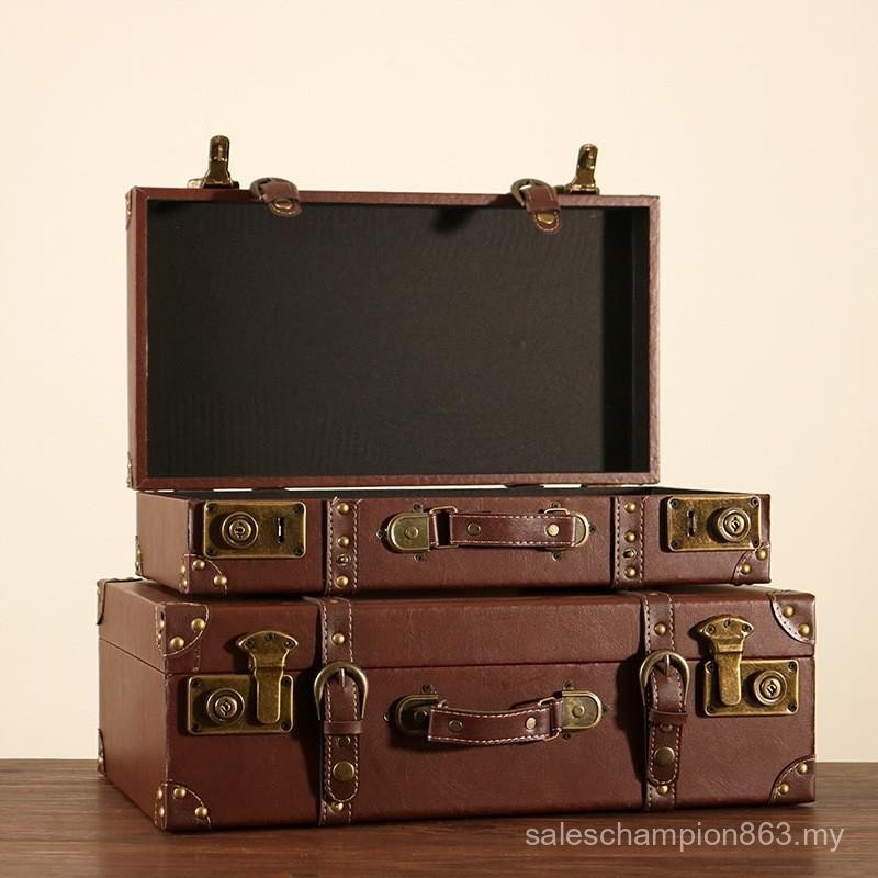 Retro Suitcase Cute Girl Password Box Small Storage Box Short-distance ...
