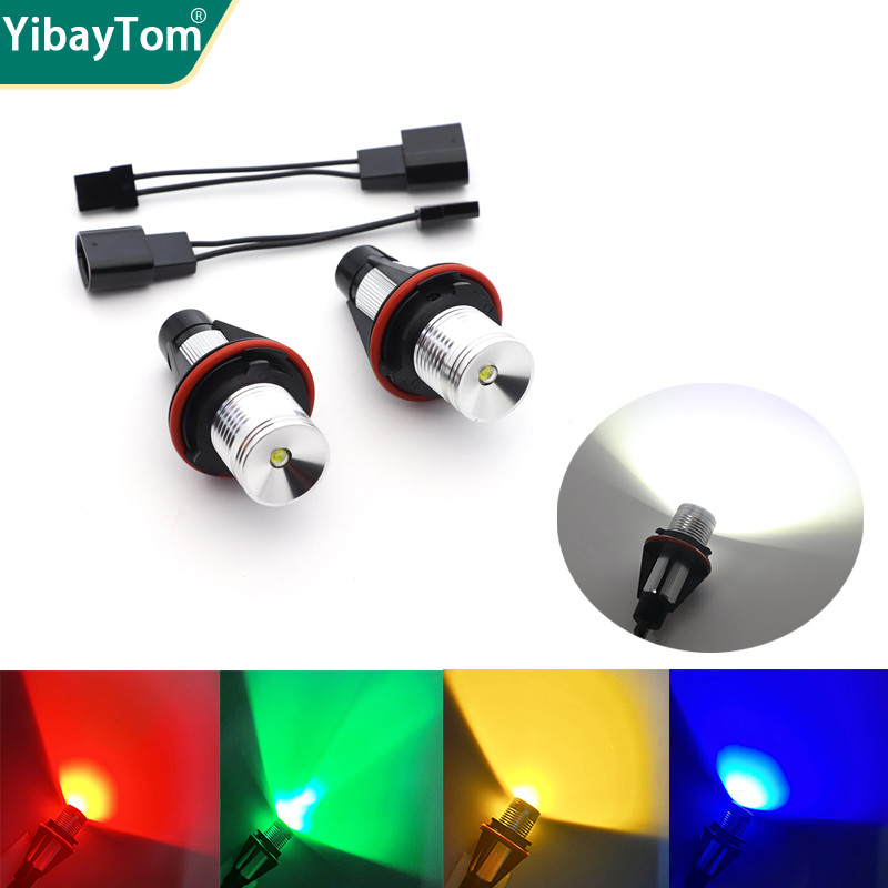 Colorful Bright 20W LED Angel Eye Marker Light Bulb Lamp for BMW E87 ...