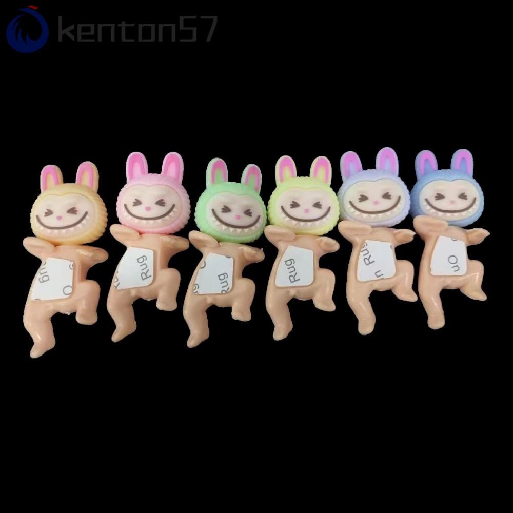KENTON Labubu Anime Figures, Mini Desk Ornament Small Labubu Doll ...