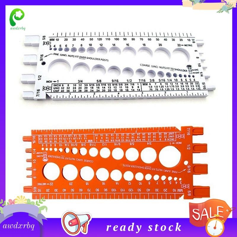[awdxrbq] Bolt Nut Thread Inch&Metric Thread Tester Bolt Gauges Metric ...