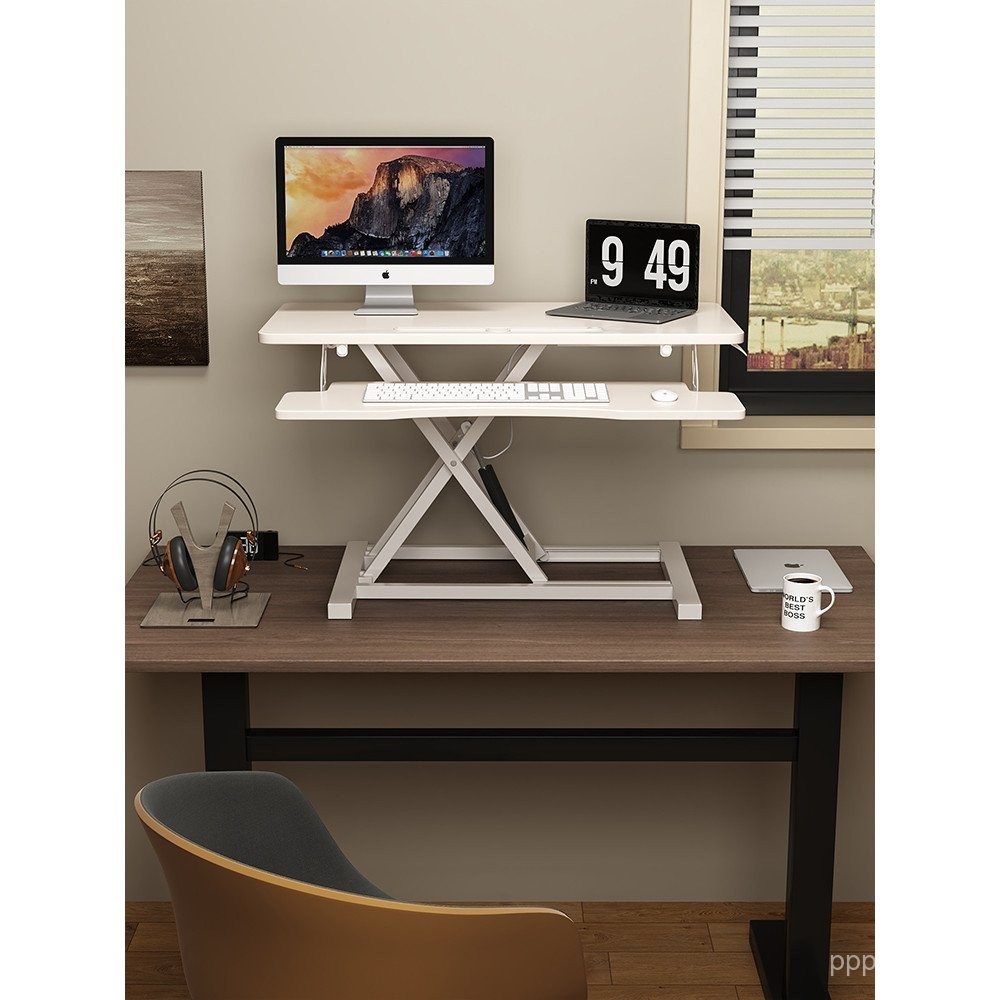 Sanmeng Standing Desk Liftable Workbench Computer Desk Desktop ...