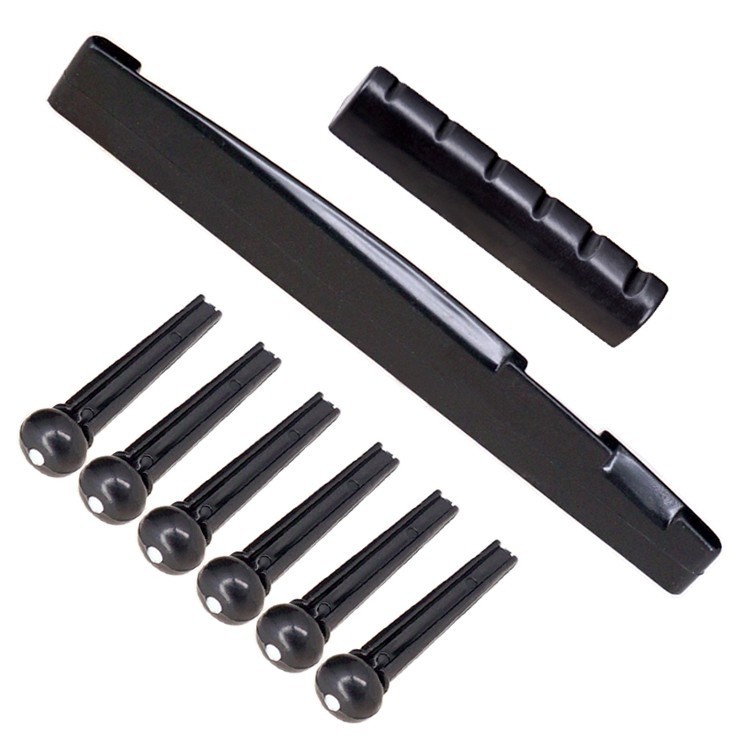 Guitar Nut & Saddle Replacement Set for Acoustic Guitars Complete ...