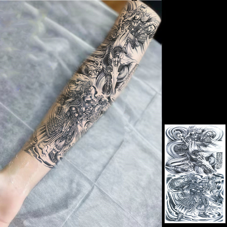 O0u9 Daily Rejuvenating Style Tattoo Stickers DIY Tattoo Stickers Male ...