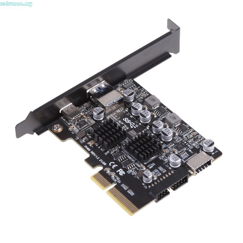 redsunaa PCI-E Riser PCI-Express 4X to USB 3 2 Type C Riser Card PCI ...