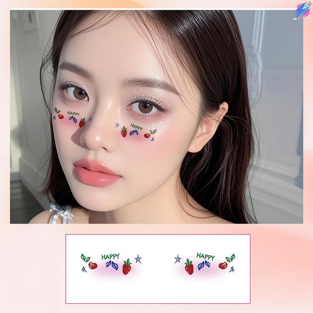 Temporary Tattoos Blush Sticker Multi Design Make Up Pattern Tattoos ...