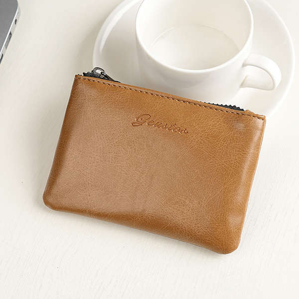 Dompet duit syiling kulit lelaki kecil 2024 gaya baru mini beg duit ...