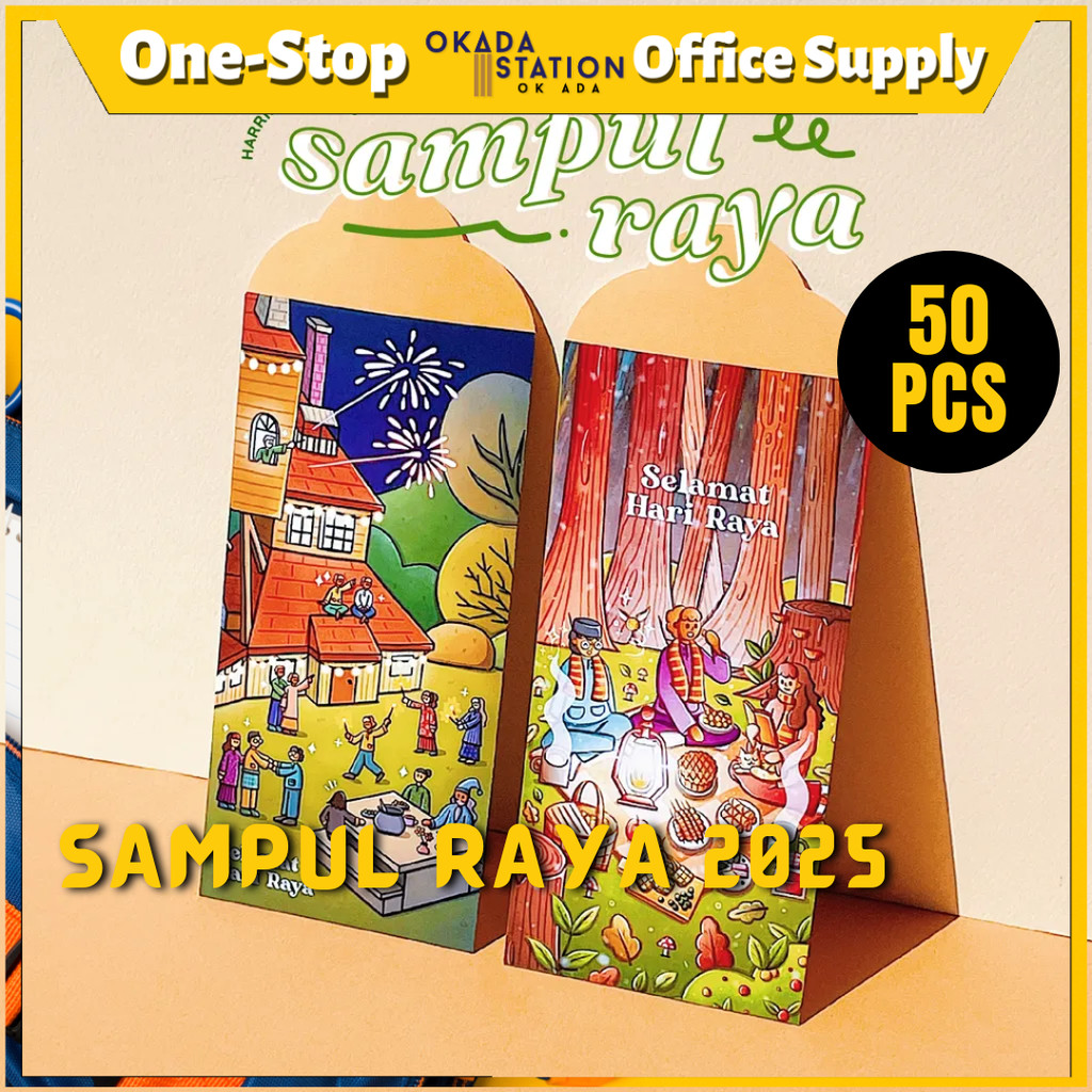 Sampul Raya 50pcs Sampul Duit Murah Hari Raya Combo Exclusive (50pcs ...