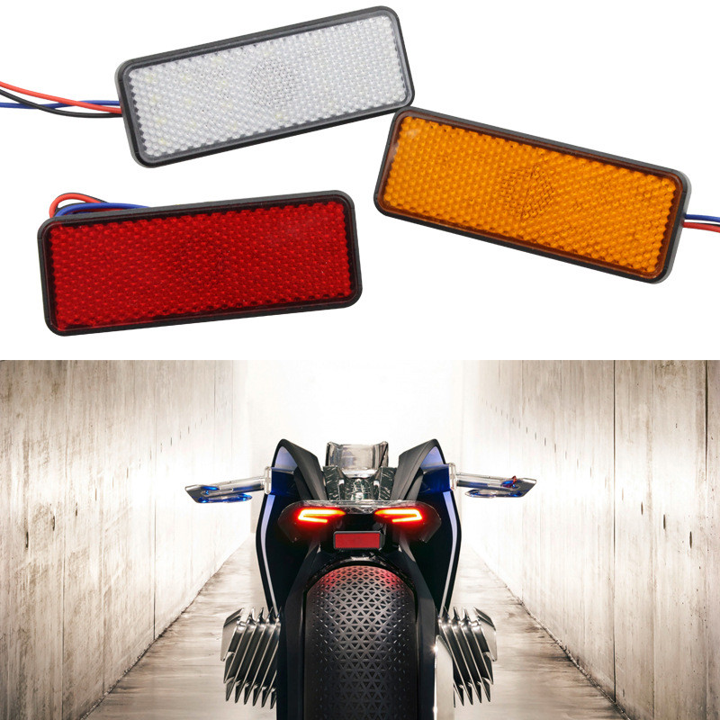 Motorcycle Electric Vehicle Modified LED Tail Light Reflector Truck ...