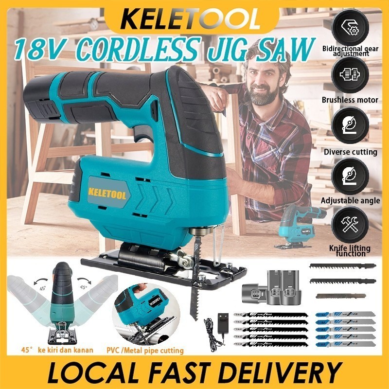 KELETOOL New Electric Curve Saw Professional 45° Wireless Curve Saw 18V ...