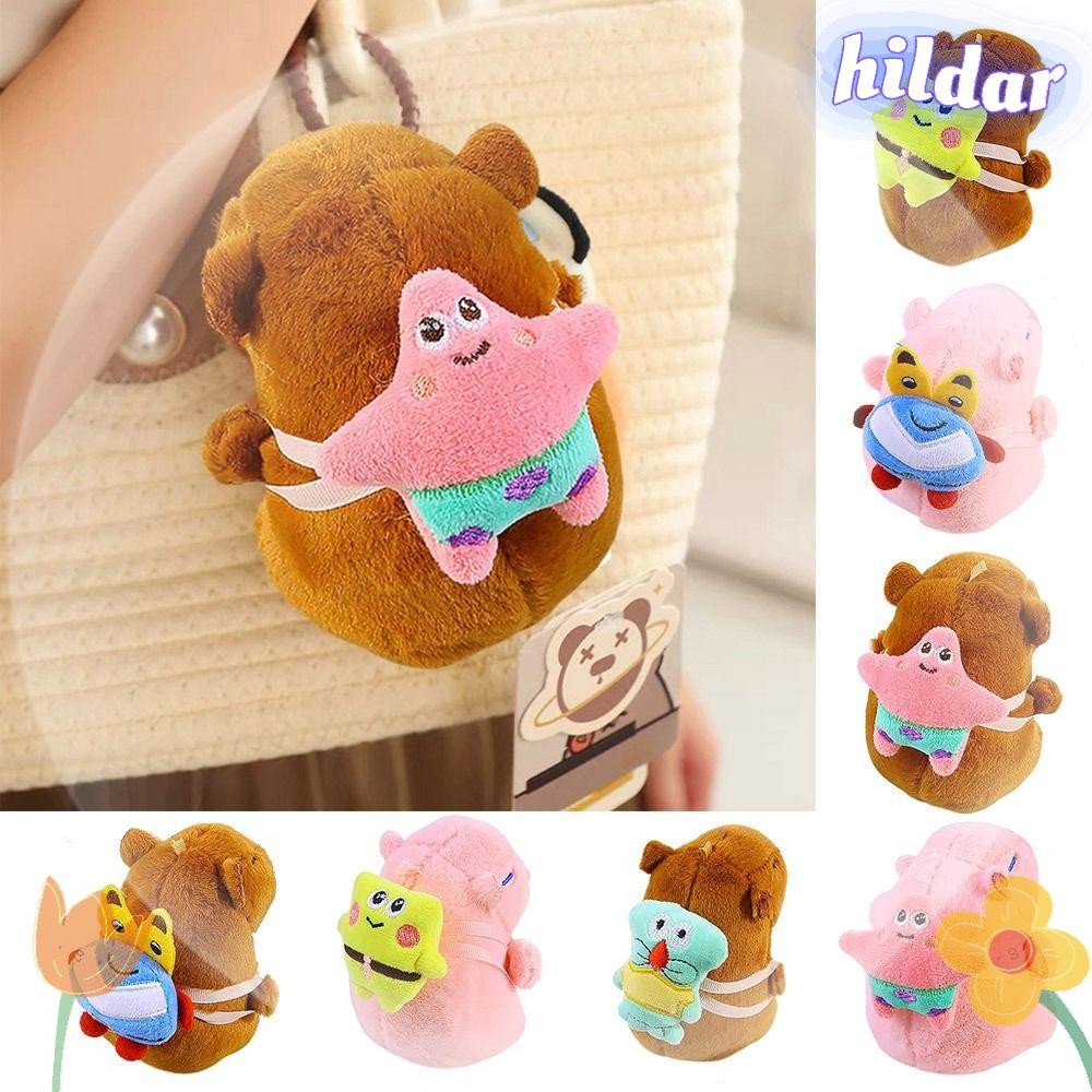 HILDAR Capybara Keychain, Plush SpongeBob Backpack Capybara Pendant ...