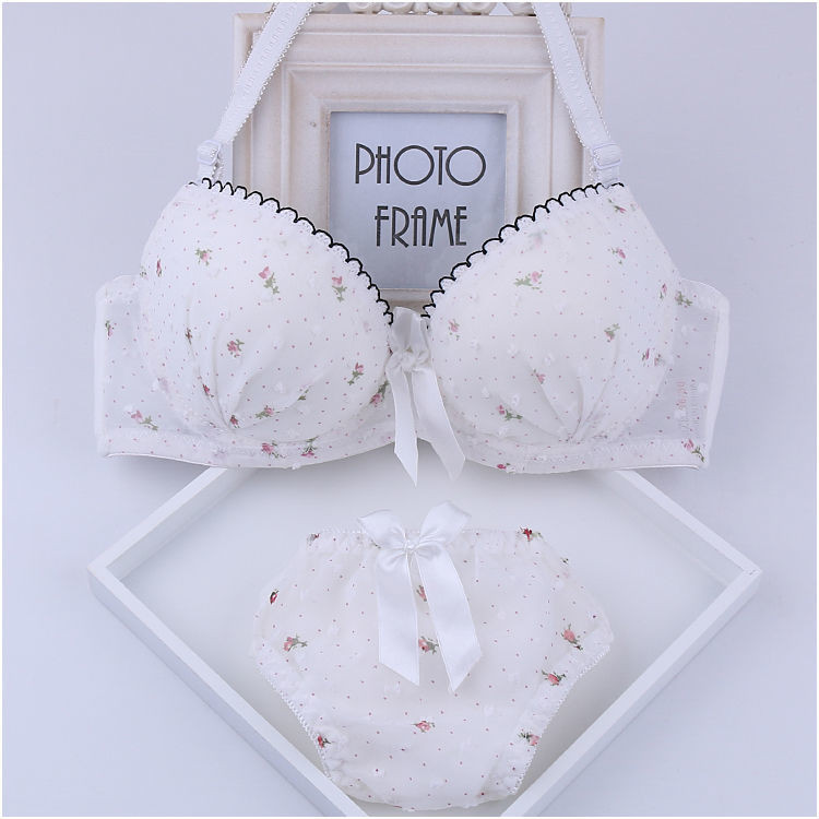 Product New Sexy Lace Push-Up Bra Small Bra Set Japanese Girl Junior ...
