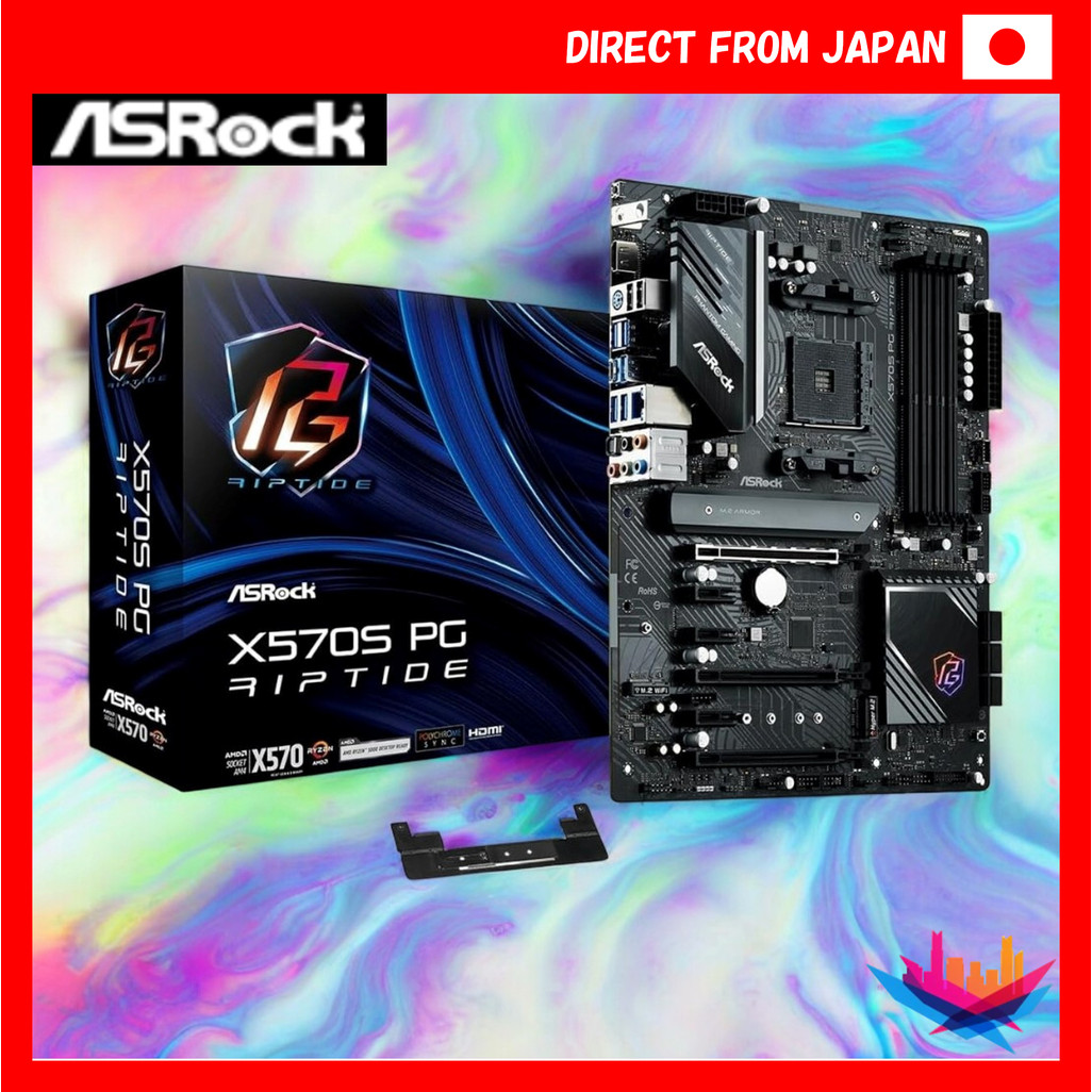 ASRock Motherboard X570S PG Riptide Compatible with AMD Ryzen 5000 ...