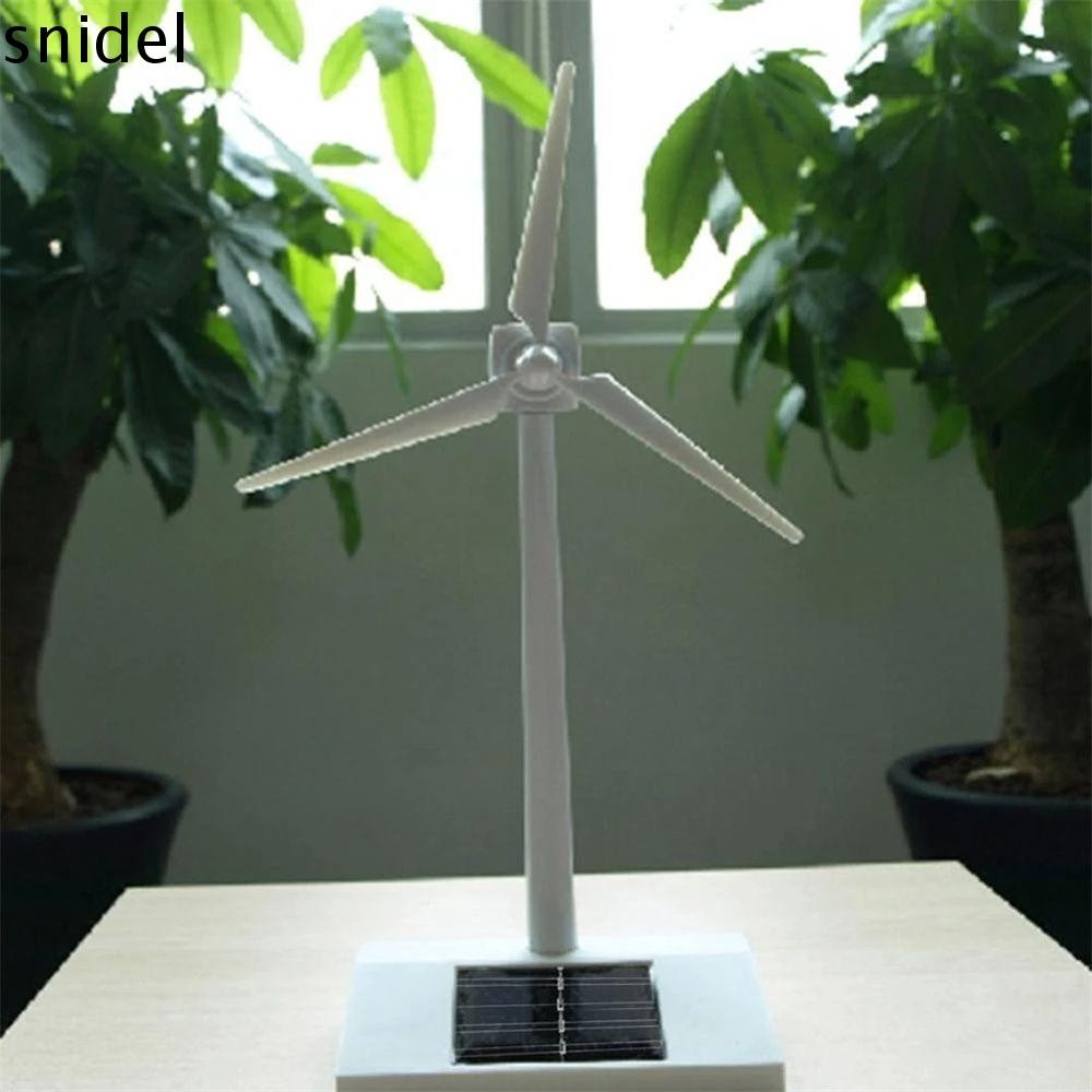SNIDEL Windmill Toy for Kids Boy White Wind Turbine Solar Powered ...