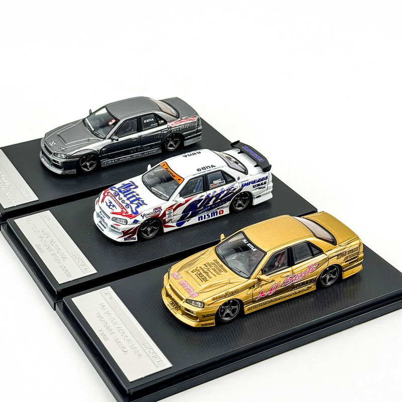 Mortal 1/64 Nissan GT-R ER34 Skyline GTR Alloy Car Model Die-Casting ...