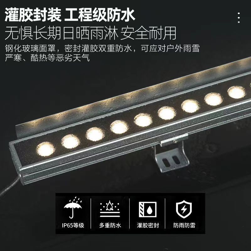 600 LED Lampu Pencuci Dinding Luaran Kalis Air Papan Tanda Bangunan ...