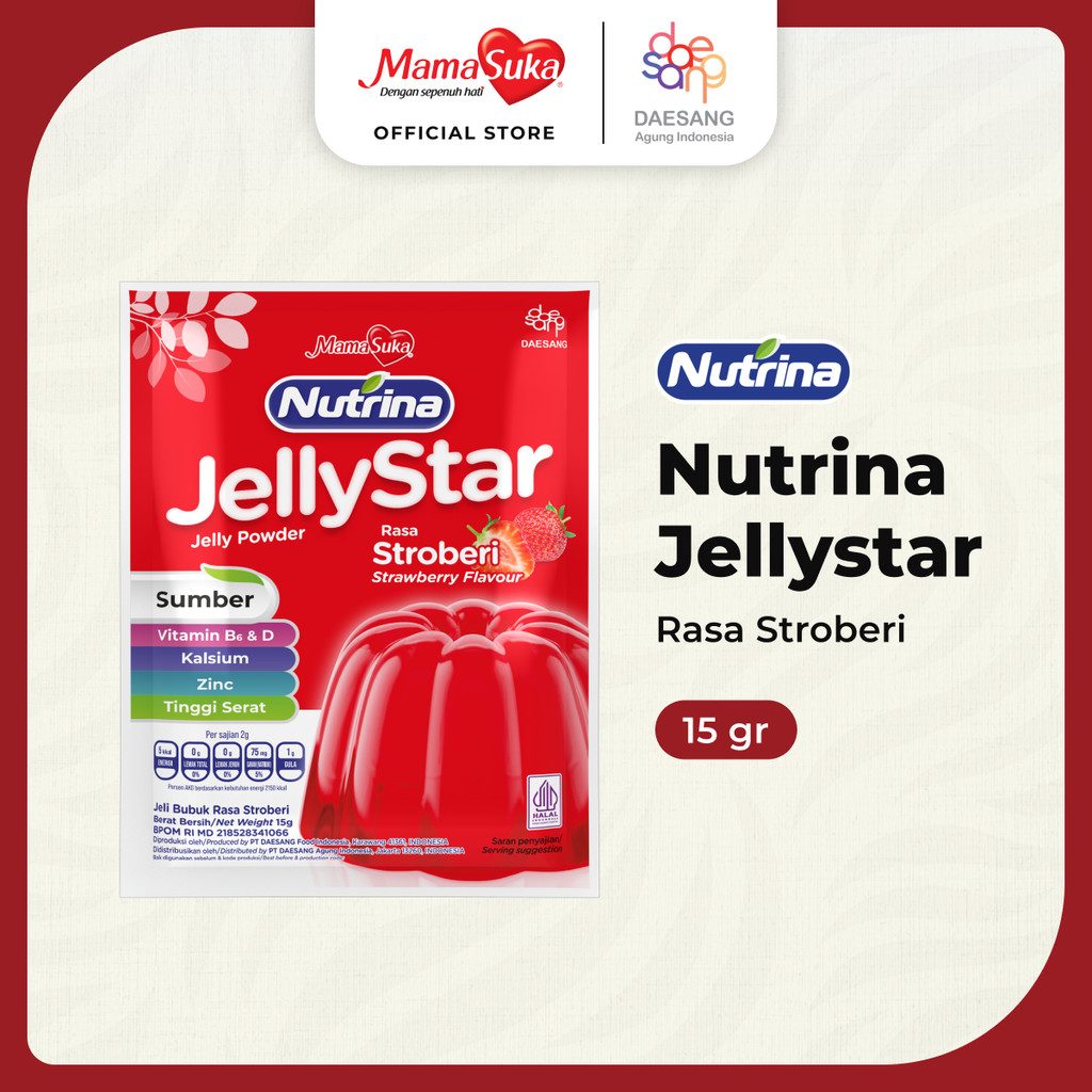 Mamasuka Nutrina Jellystar Strawberries 15 Gr (Sample not sold ...